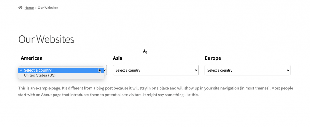 WooCommerce Country Based Website Switcher Plugin - Koala Apps