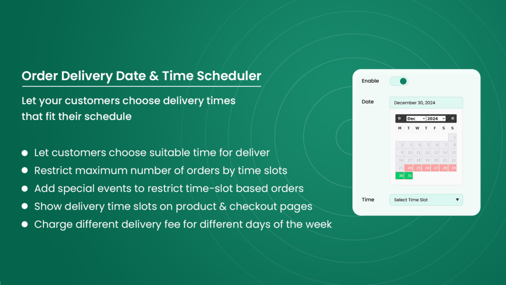 Order Delivery Date and Time For WooCommerce